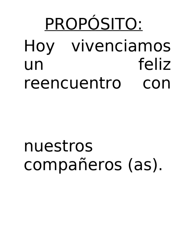 PROPÓSITO | PDF