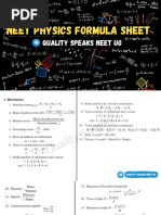 Ncert Kaksha Formula Sheets Chemistry Class 11th | PDF | Gases | Mole ...