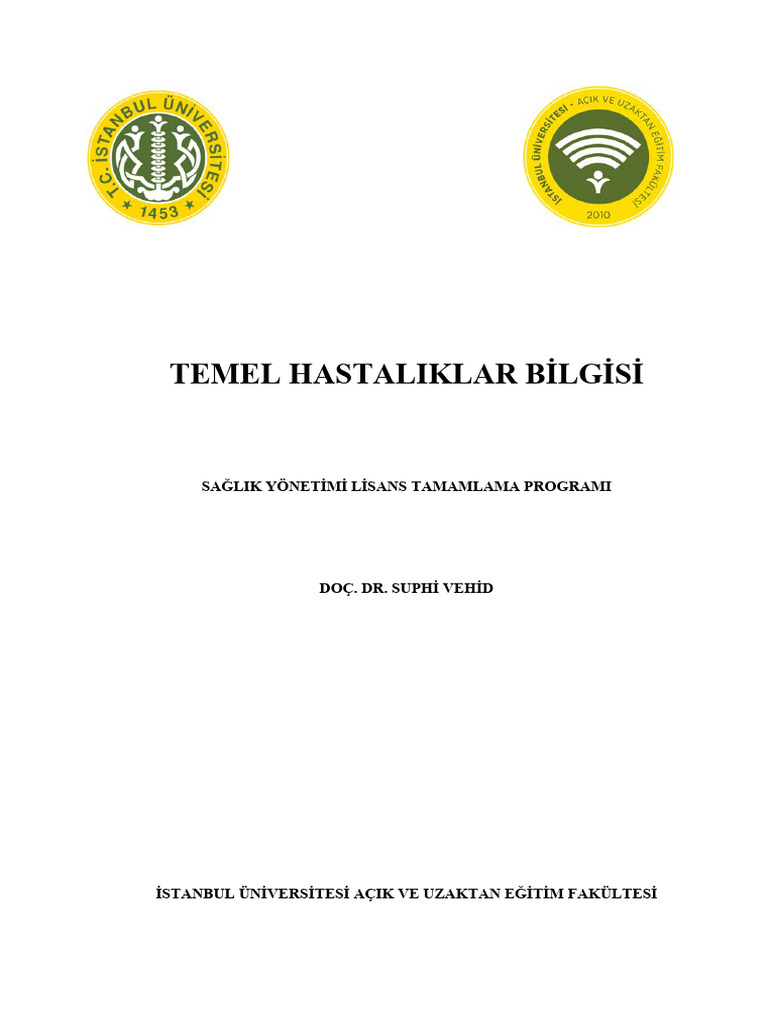 Temel Hastaliklar Bilgisi Ders Kitabi | PDF