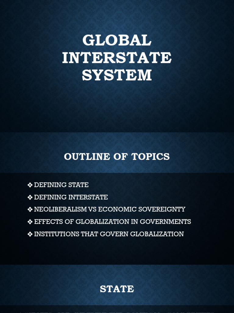 3 - The Global Interstate System | PDF | Globalization | Neoliberalism