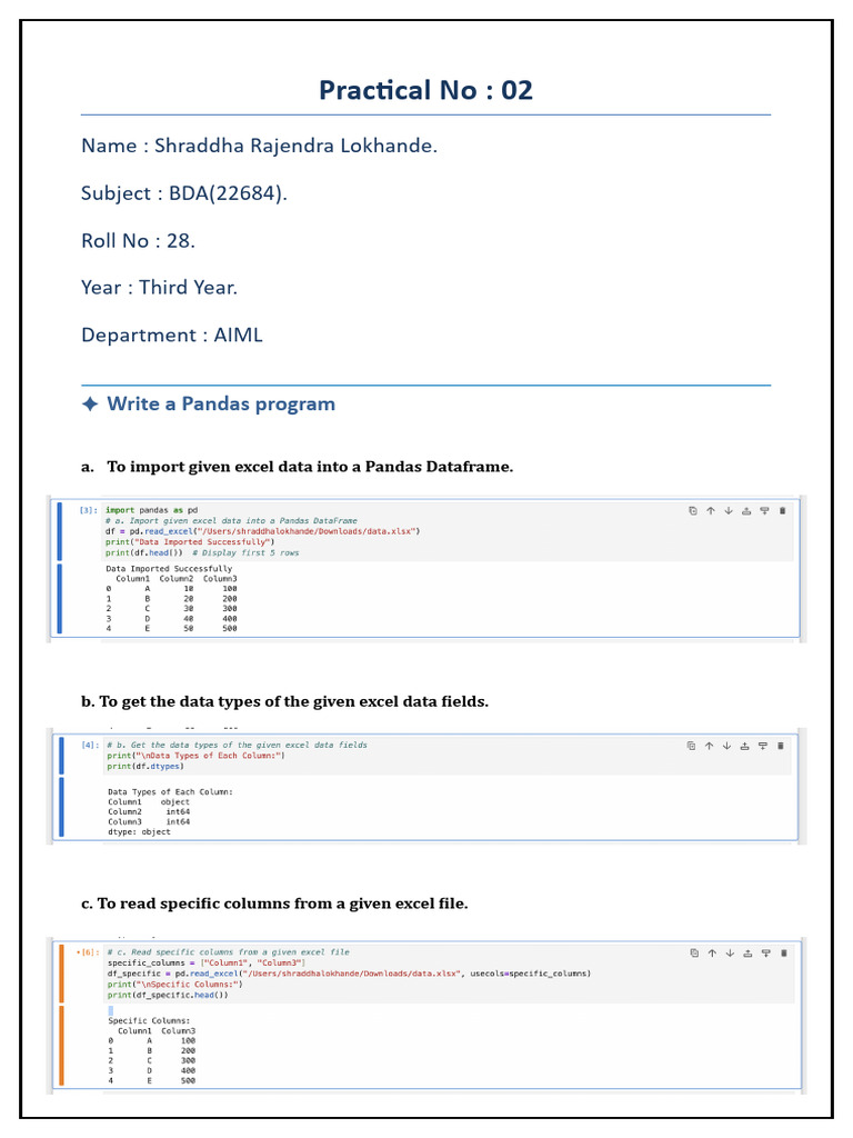 ETI (Practical 02) | PDF