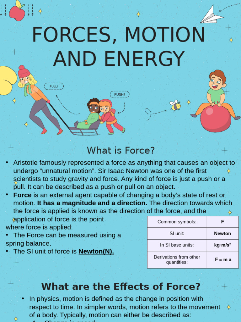 Understanding Forces, Motion, and Energy | PDF | Force | Potential Energy
