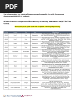 Max Life Insurance Office Locations List | PDF | New Delhi | Delhi