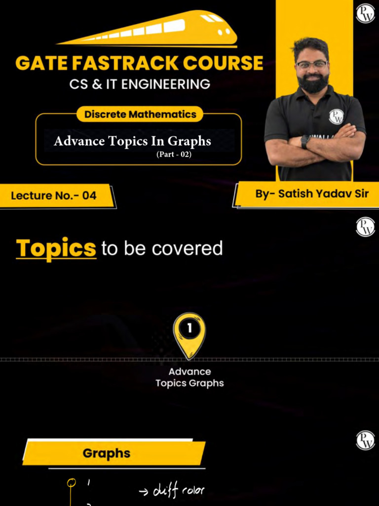 Advance Topics in Graph (Part 02) (Lec 04) - Class Notes | PDF