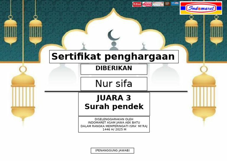 Surah Pendek 3 Nur Sifa | PDF