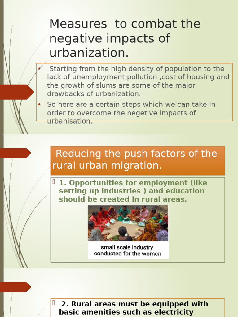 Presentation On Impact of Urbanization | PDF