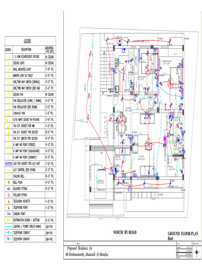 MR - Krisnamurty Malavalli - Electrical Layout-Model | PDF
