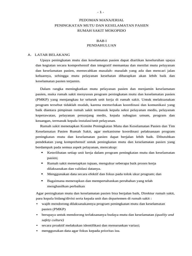 DRAFT PEDOMAN PMKP 2022 | PDF