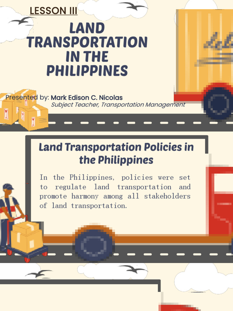 Philippine Land Transportation Code | PDF | Land Transport | Vehicles