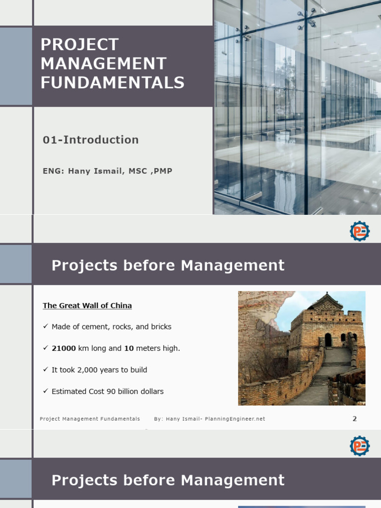 01 Introduction To Project Management Fundamentals Construction Project ...