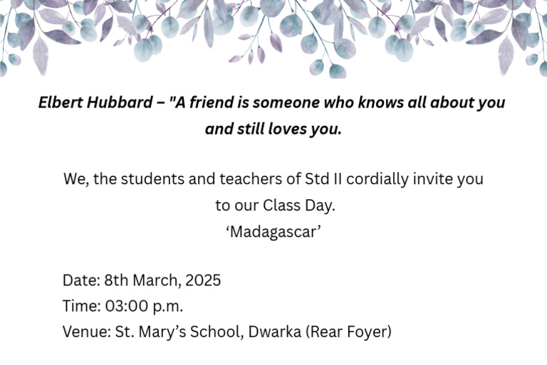 Teacher Invitation | PDF