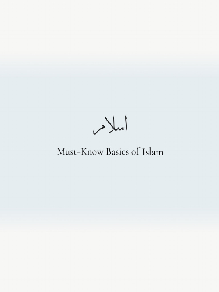 Learn The Basics of Islam Through Research Notes - Part 5 | PDF