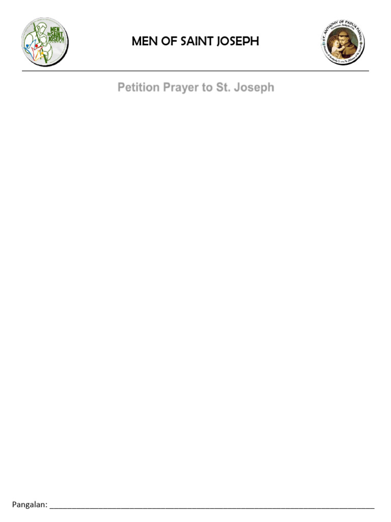 Petition Prayer Template | PDF