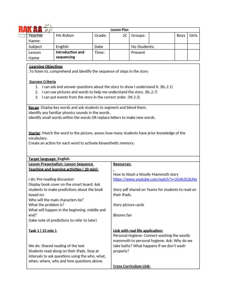Updated 2C - Eng - DLP1 - Inspection Week | PDF | Learning | Cognition