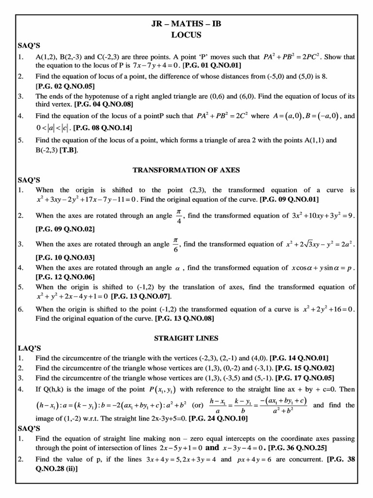 Maths1b Imp Questions | PDF