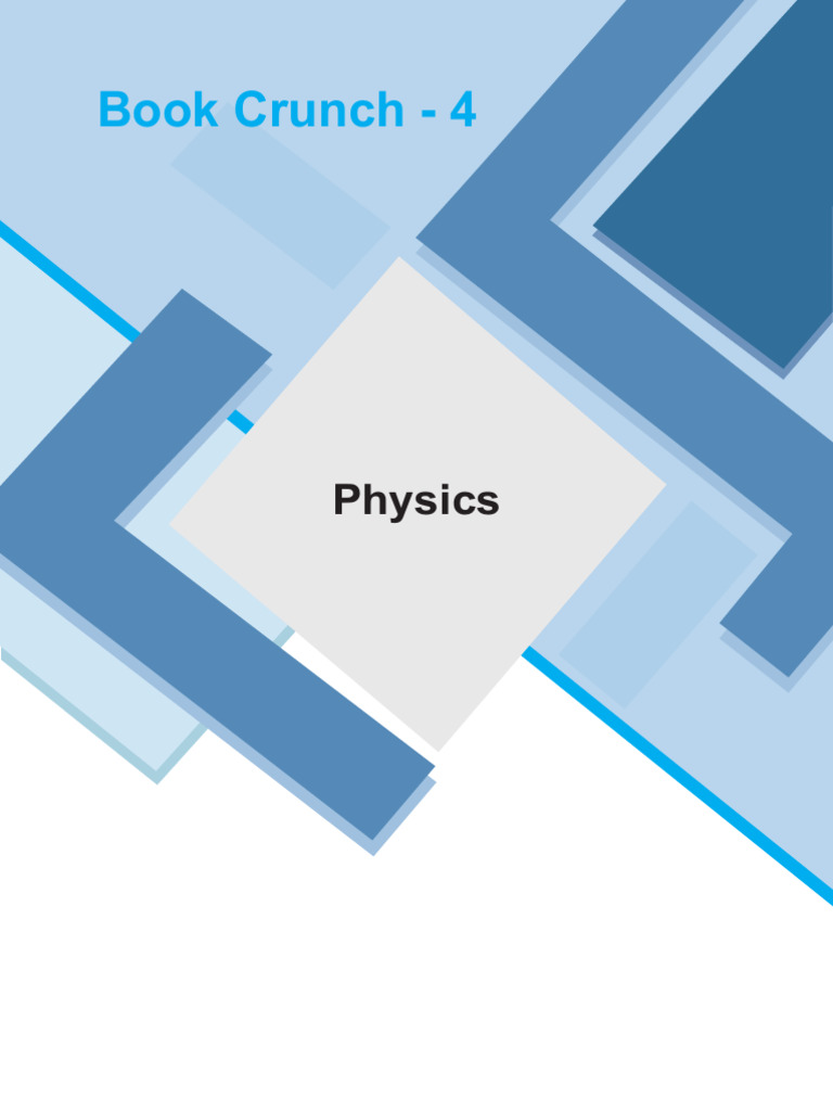 Book Crunch-4 Physics | PDF | Force | Acceleration