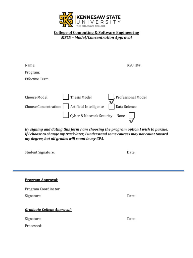 MSCS - Model and Concentration Form Rev | PDF