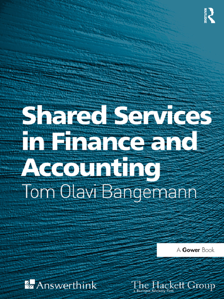 Shared Services in Finance and Accounting - Bangemann, Tom Olavi - 2005 ...