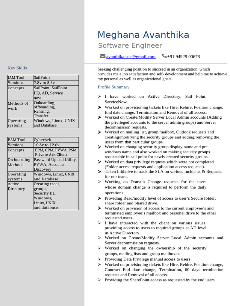 Meghana Avanthika Yampati: Software Engineer | PDF | Computing | Software