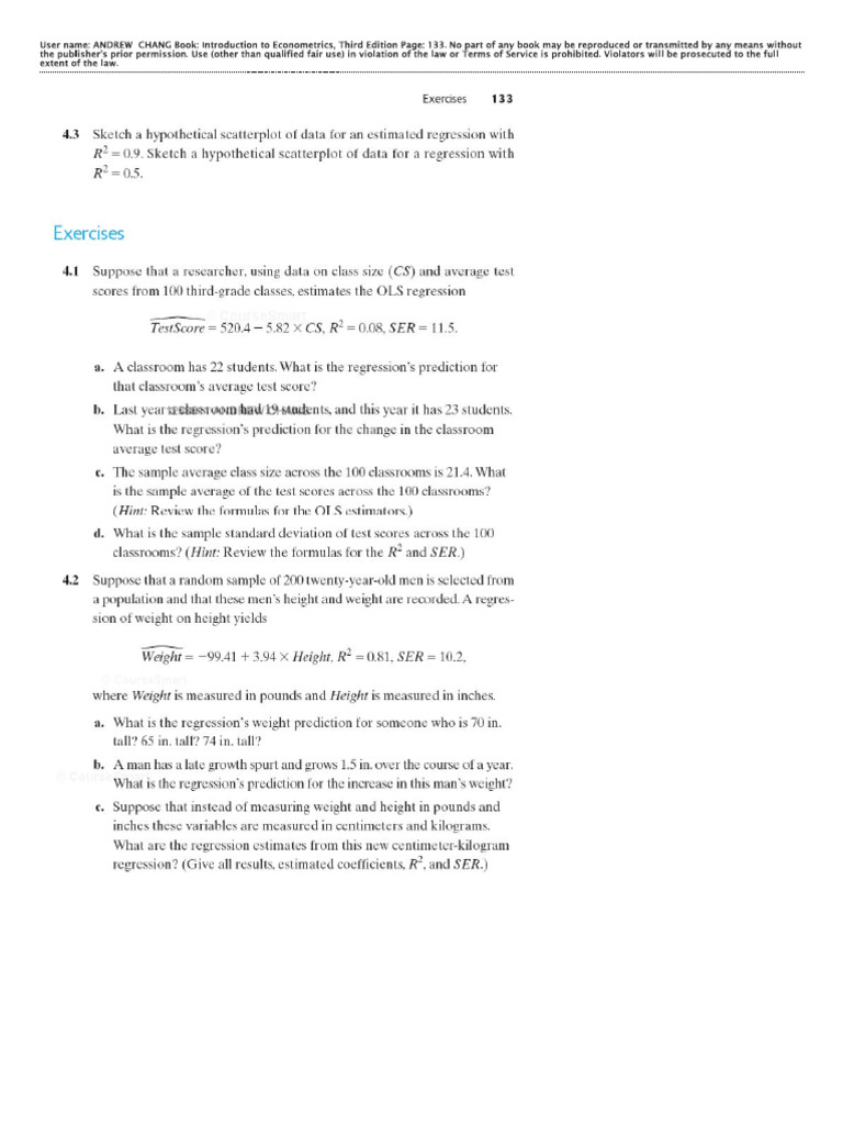 SW CH 4 Exercise | PDF