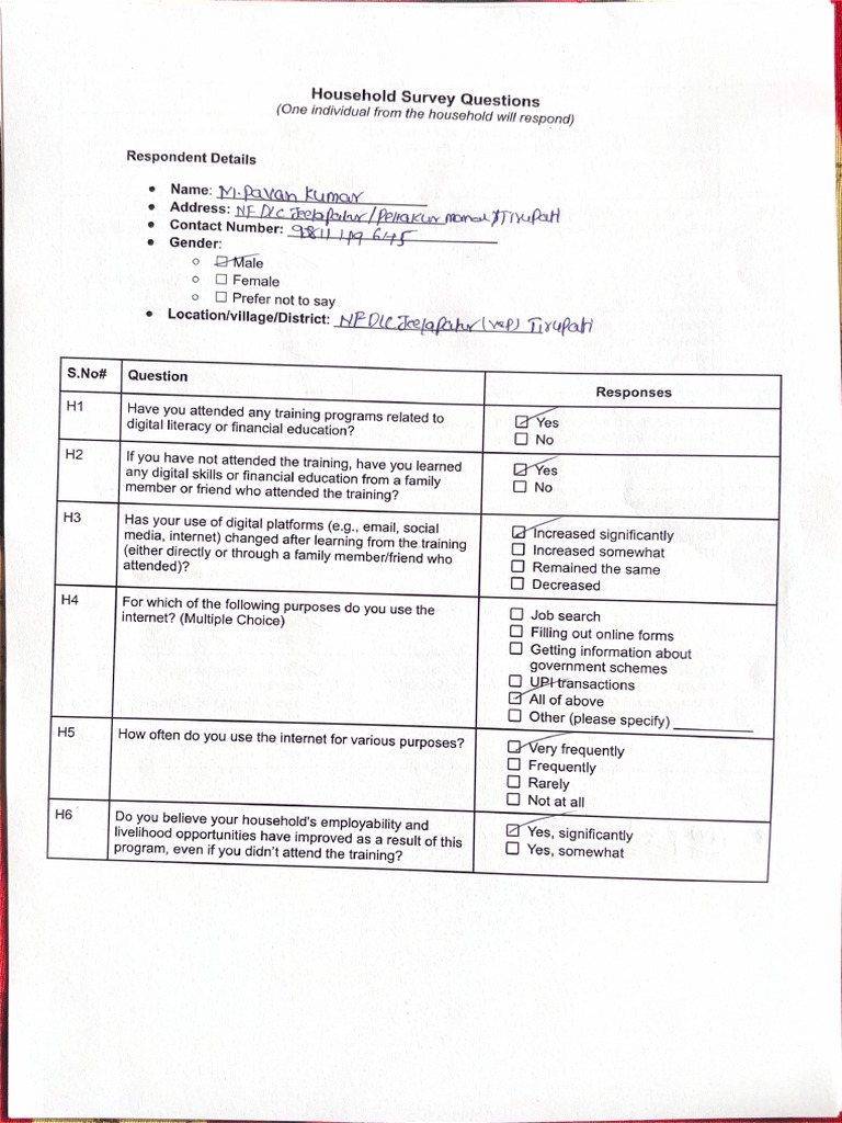 Pavan - HS Form | PDF