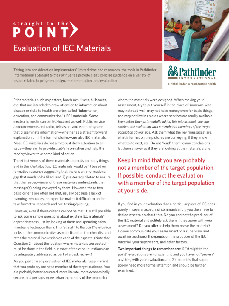 Evaluating IEC Materials Effectively | PDF | Evaluation | Information