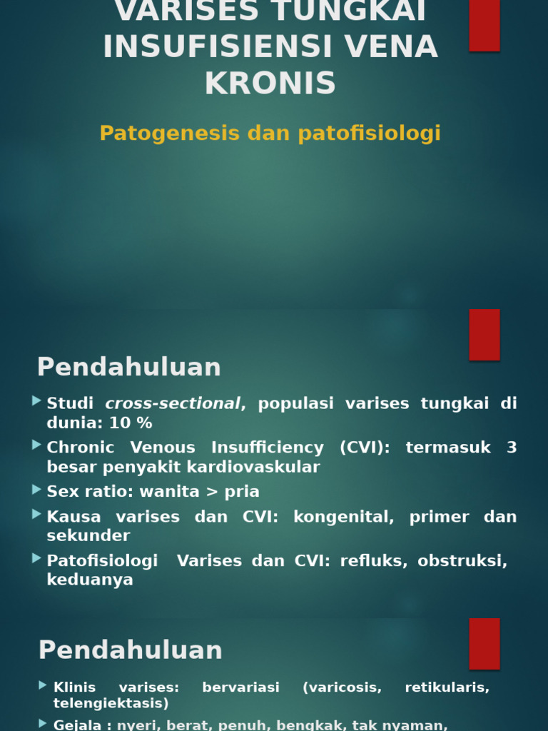 Chronic Venous Diseases | PDF