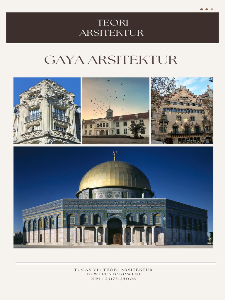 Gaya Arsitektur: Art Nouveau & Postmodern | PDF
