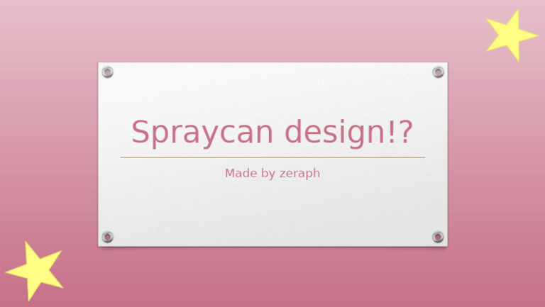 Spraycan Art Design Guide | PDF
