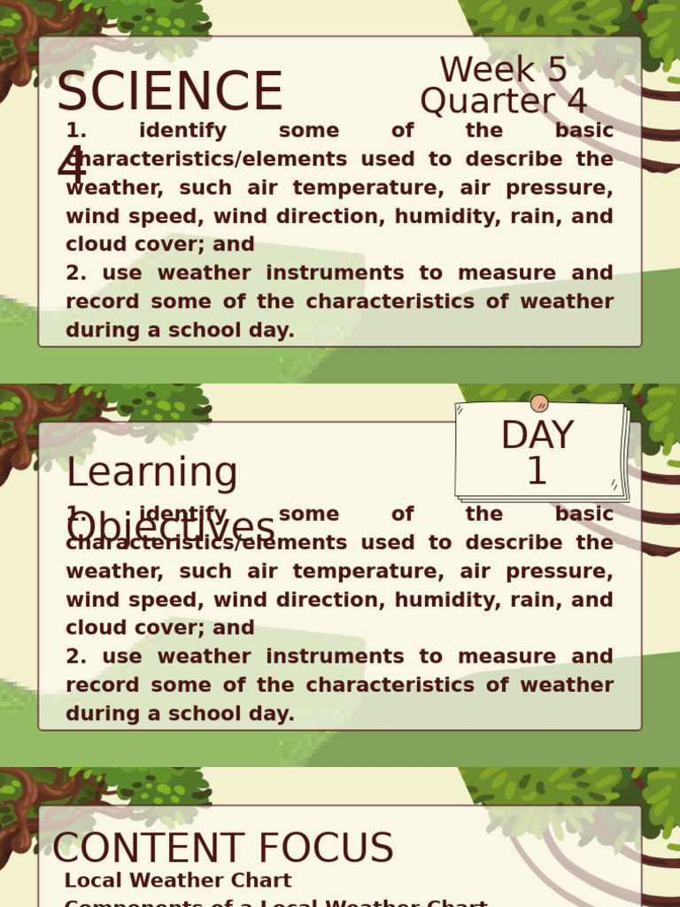 Understanding Weather Elements and Instruments | PDF | Weather ...