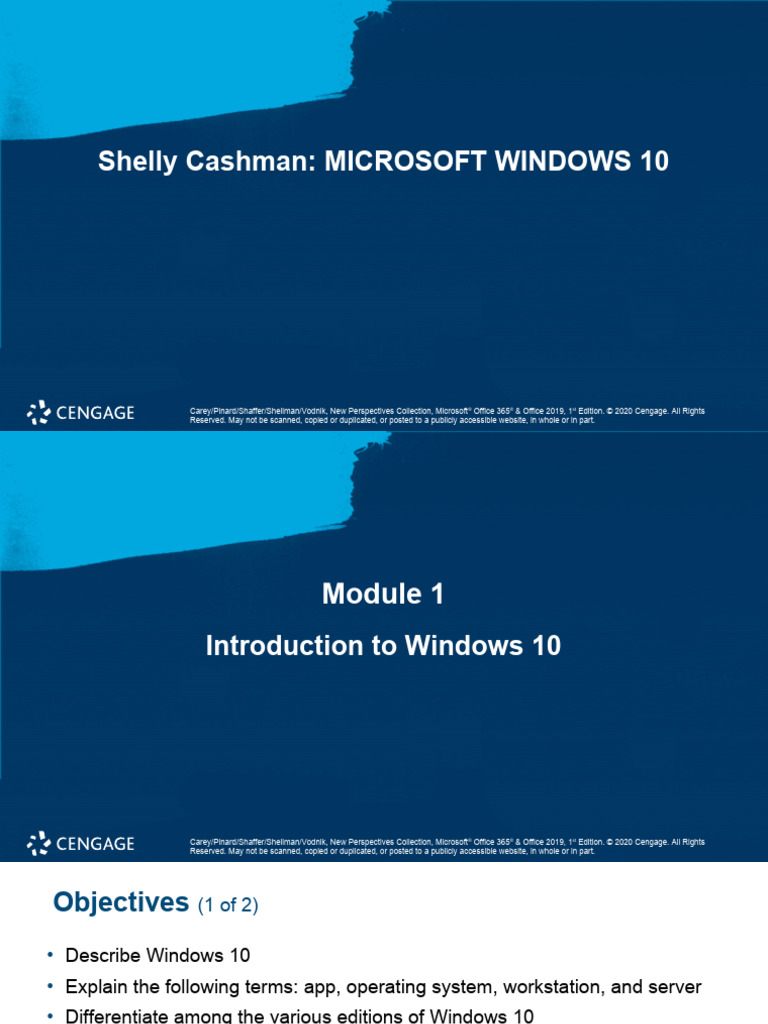 Introduction To Windows 10 | PDF | Windows 10 | Computing