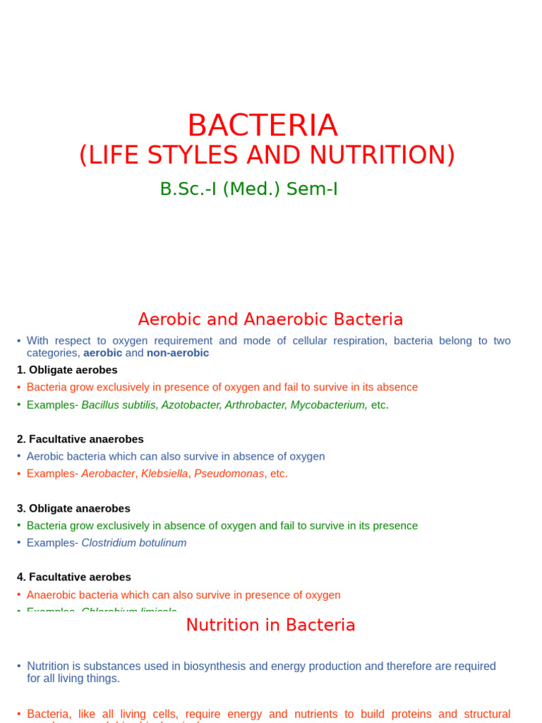 Modes of Bacterial Nutrition Explained | PDF | Nutrition | Diet & Nutrition