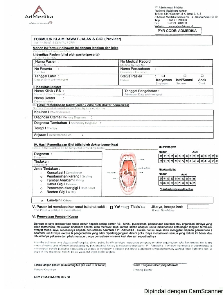 Lembar Admedika | PDF