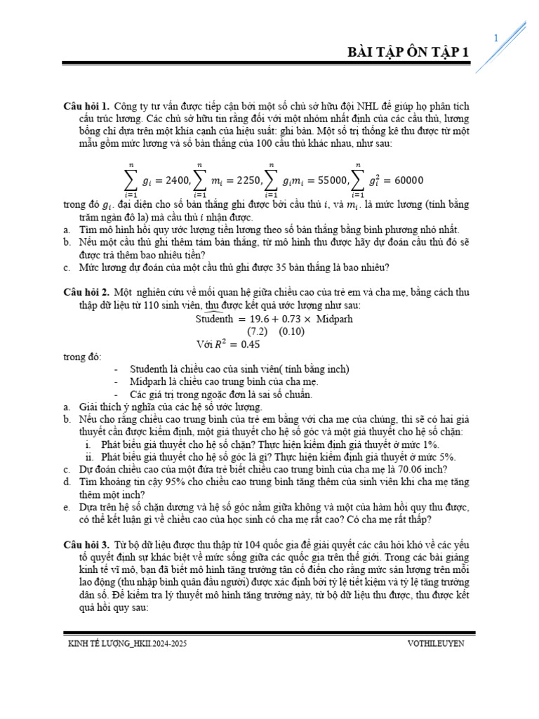 Bai Tap Tu Luan - 1 | PDF