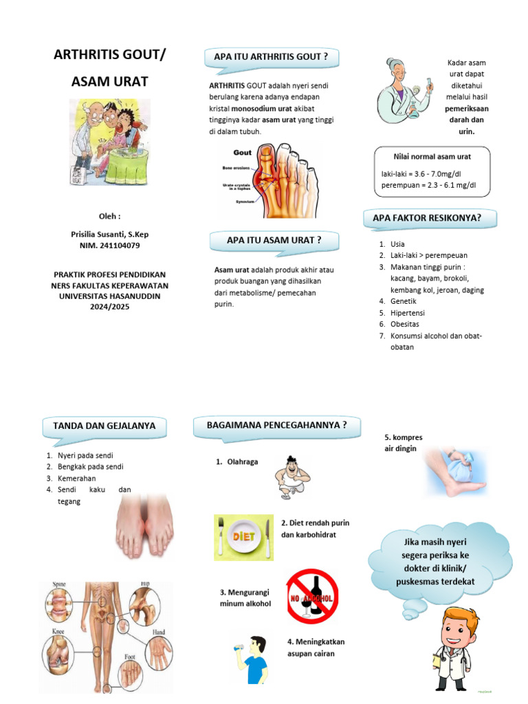 Leaflet Arthritis Gout | PDF