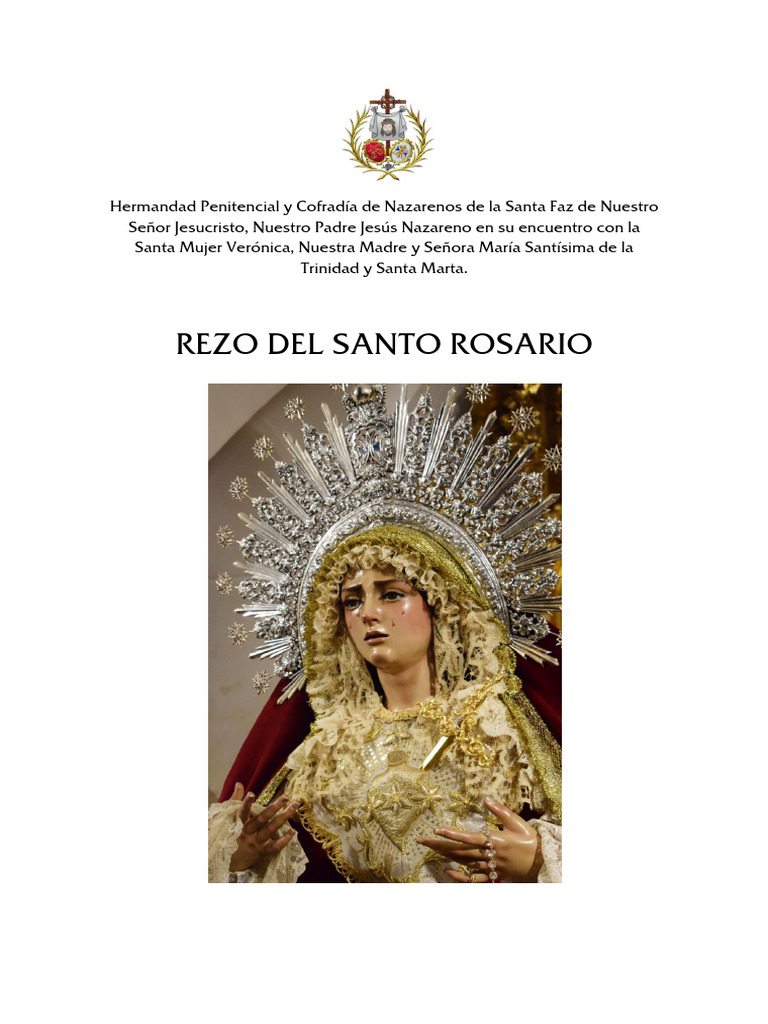 Rezo Del Santo Rosario | PDF | María, madre de Jesús | orador del Señor