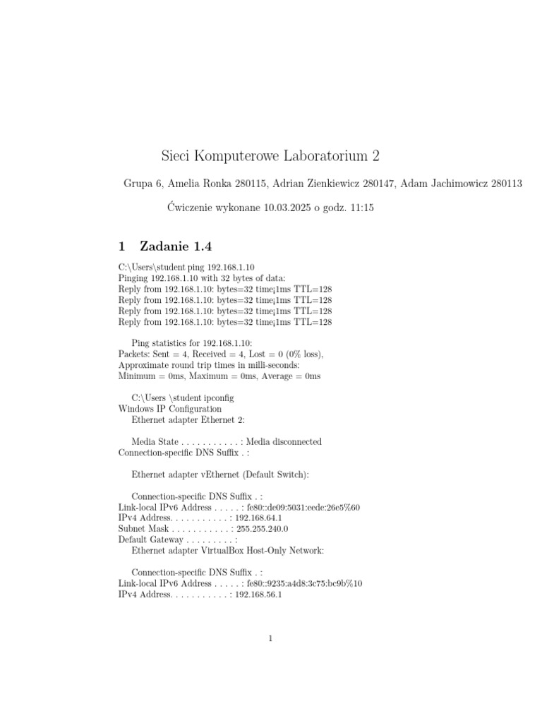 Lab3 AJachimowicz | PDF