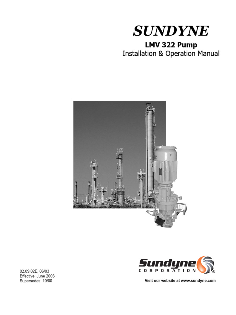 LMV 322 Iom | PDF | Pump | Bearing (Mechanical)