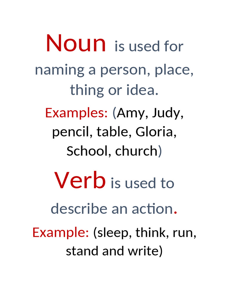 Noun Is Used For Naming A Person | PDF