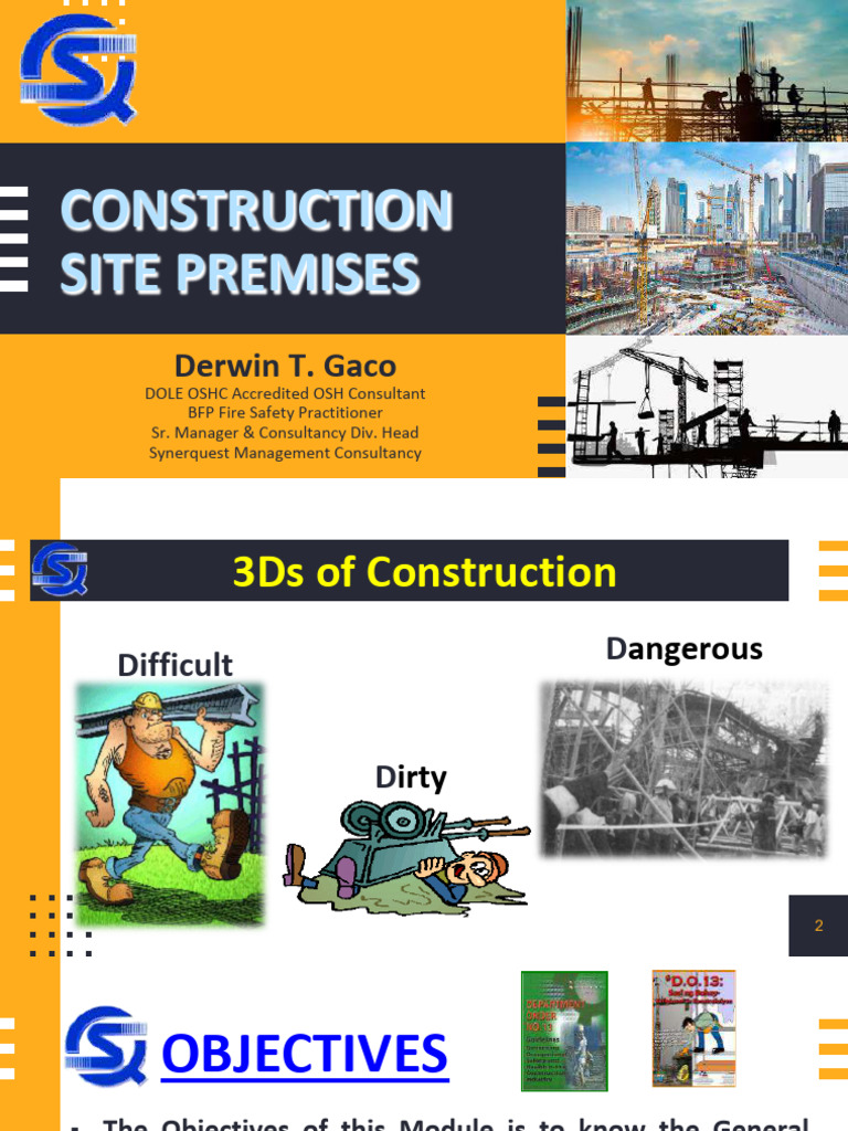 13. COSH Module 3 - 2 Construction Site Premises (Synerquest ...