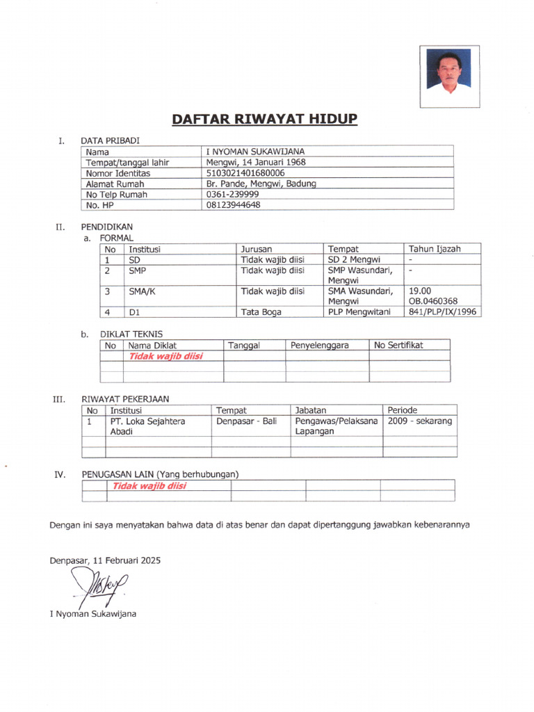 39-H-fix Cv Sukawijana Serkom Teknisi | PDF
