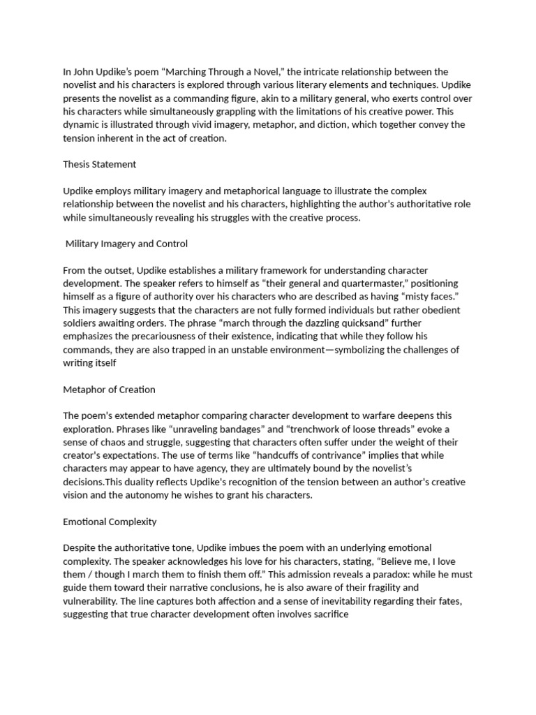 John Updike | PDF | Poetry