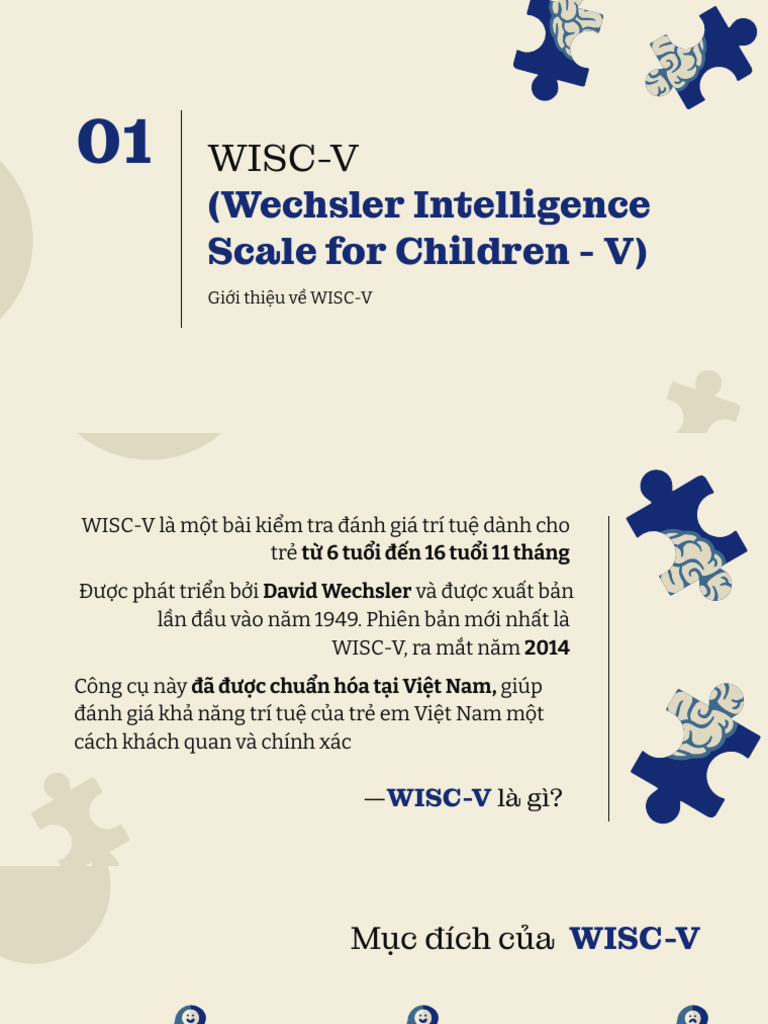 WISC-V (Wechsler Intelligence Scale For Children - Nhóm 1 | PDF