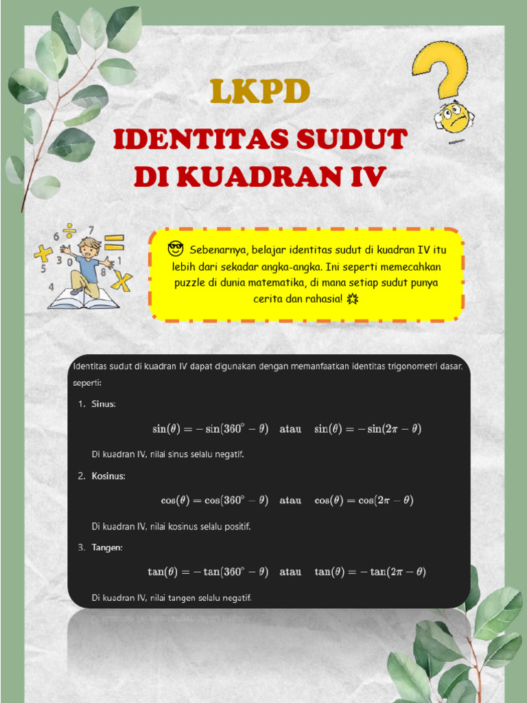 LKPD Kuadran IV | PDF