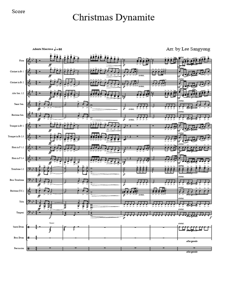 Christmas Dynamite - 20231205 | PDF | Elementary Organology | Musical ...