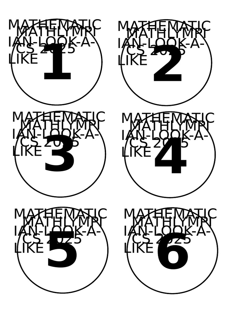Numbers 1-60 | PDF