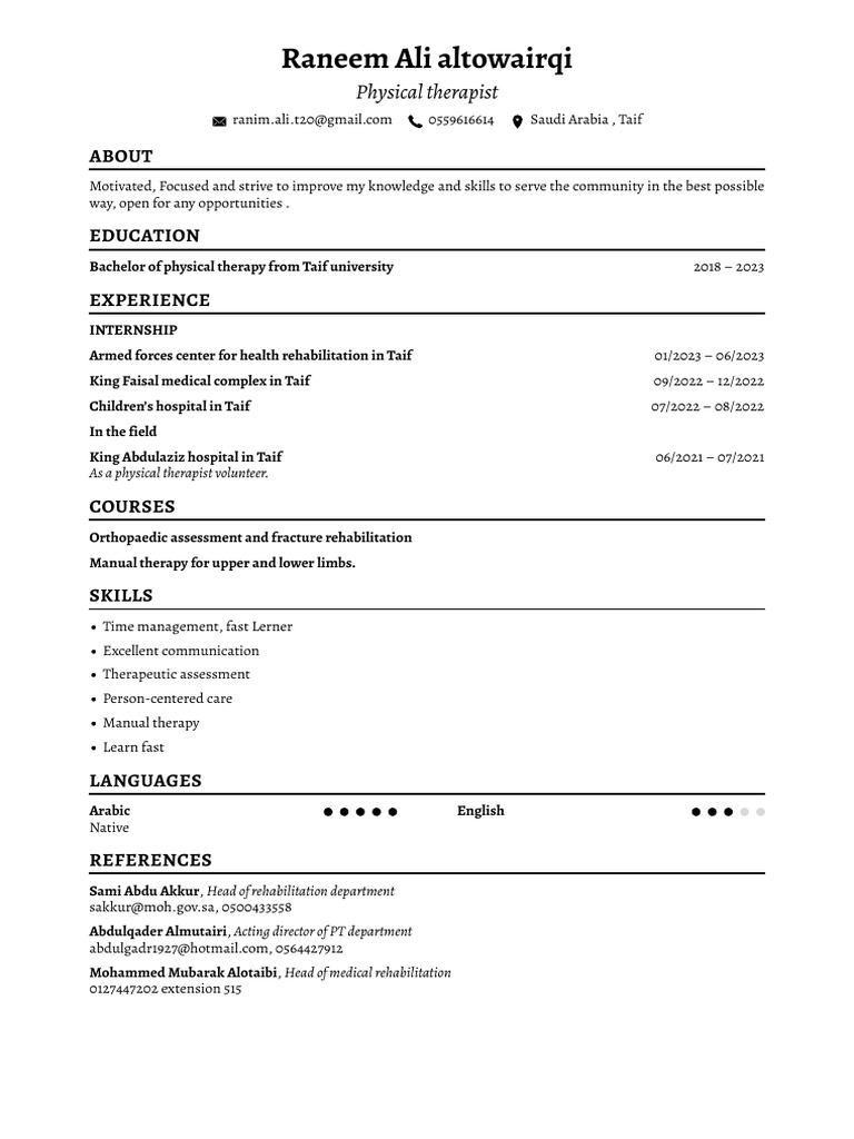 Raneem Ali Altowairqi: About | PDF