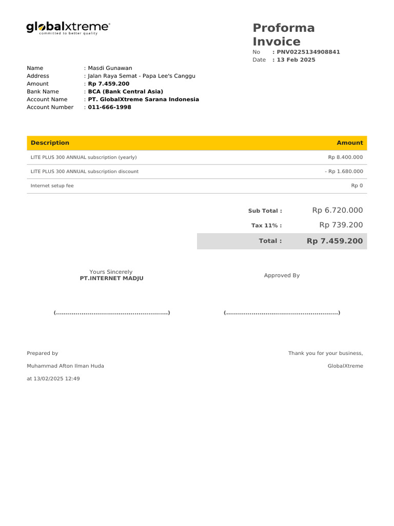 proforma-invoice | PDF