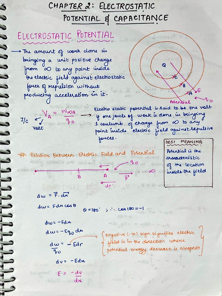 Chapter 2 - Electric Potential | PDF