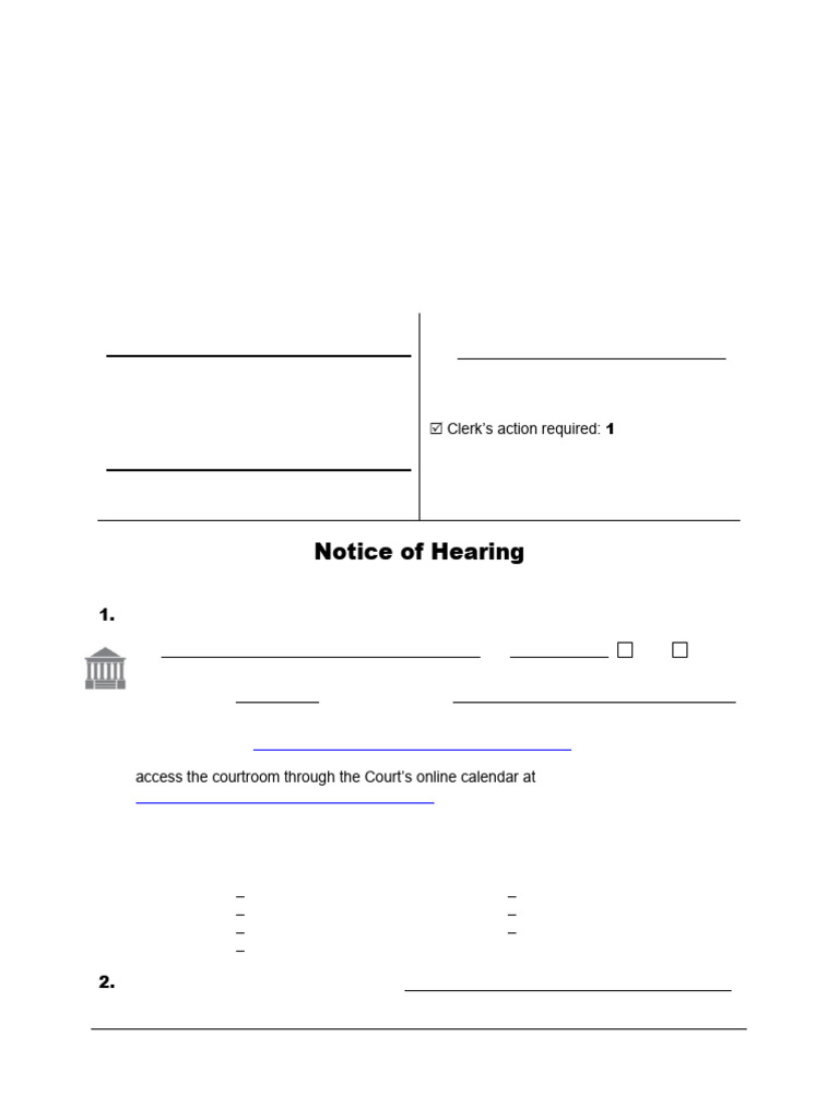 Notice of Hearing for Court Case | PDF | Courtroom | Judiciaries